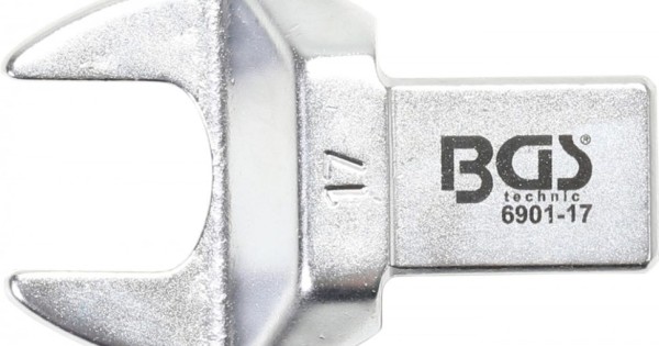 Villásfej nyomatékkulcshoz , 17 mm, 14 x 18 (BGS-6901-17 ...