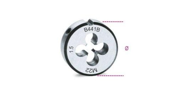 441B 20X150 Menetmetsző, metrikus finom menet, krómacélból (BETA ...